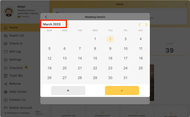 How To Change Wedding Details? thebigdays.com