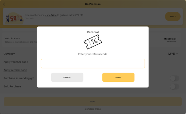 Where can I find the referral code I can share with friends and family ...