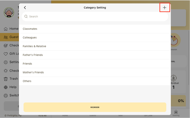 Adding, editing and deleting category. | Thebigdays