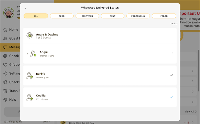 Understanding WhatsApp Blast Sent Status: Processing, Sent, Delivered ...